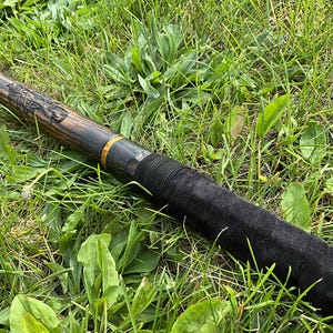 Dragon Wizard Staff Engraved Dragon Walking Stick Hiking Unique Fantasy ...