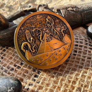 Nyarlathotep Egyptian Coin HP Lovecraft Cthulhu Mythos EDC Coin Cosmic ...