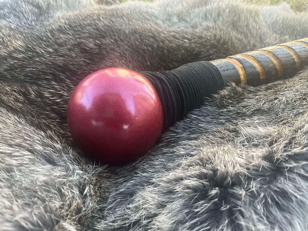 Red Wizard Staff Witch Cosplay Staff Sorceress Renaissance Costume Mage ...