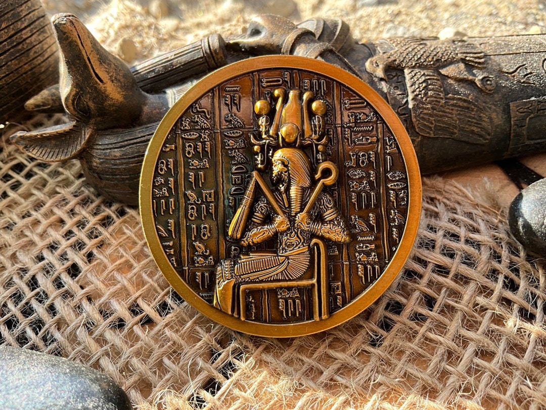 Nyarlathotep Egyptian Coin HP Lovecraft Cthulhu Mythos EDC Coin Cosmic ...