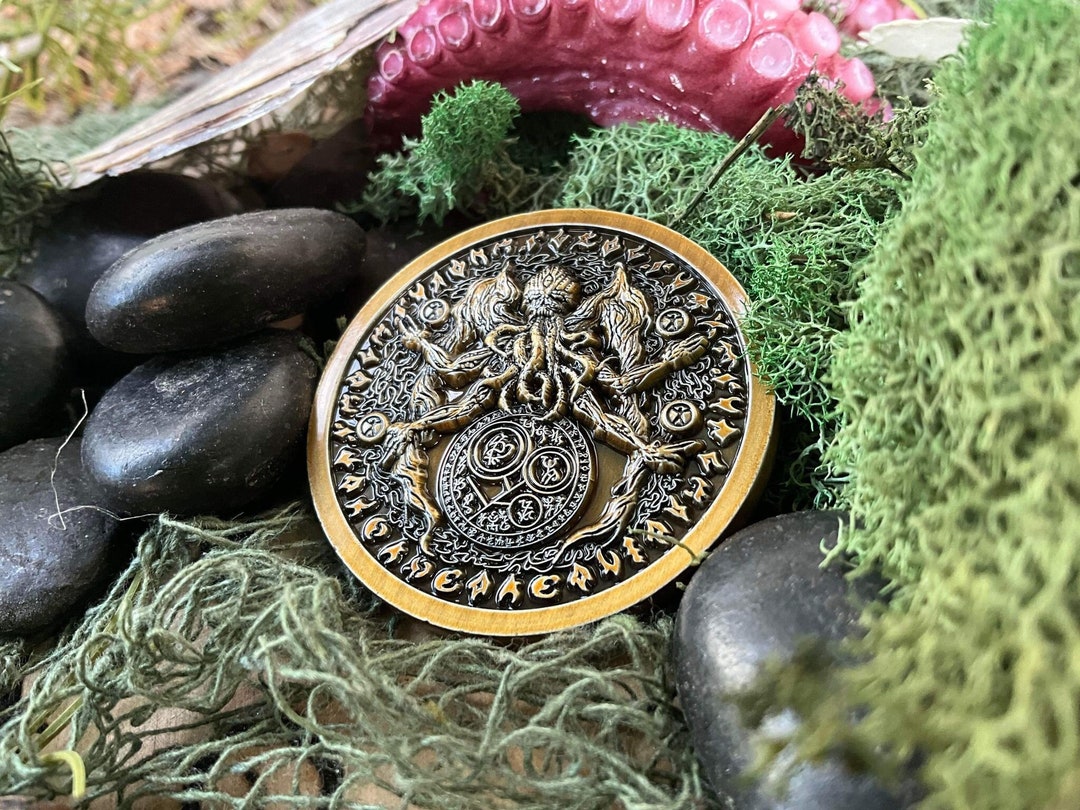 Cthulhu Challenge Coin Eldritch Horror Decision Coin Collecting HP ...