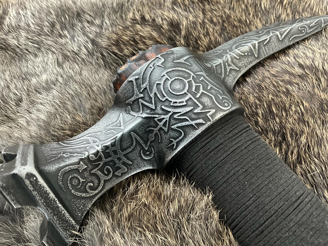 Arcane War Hammer Long Handle Engraved War Hammer Renaissance Faire ...