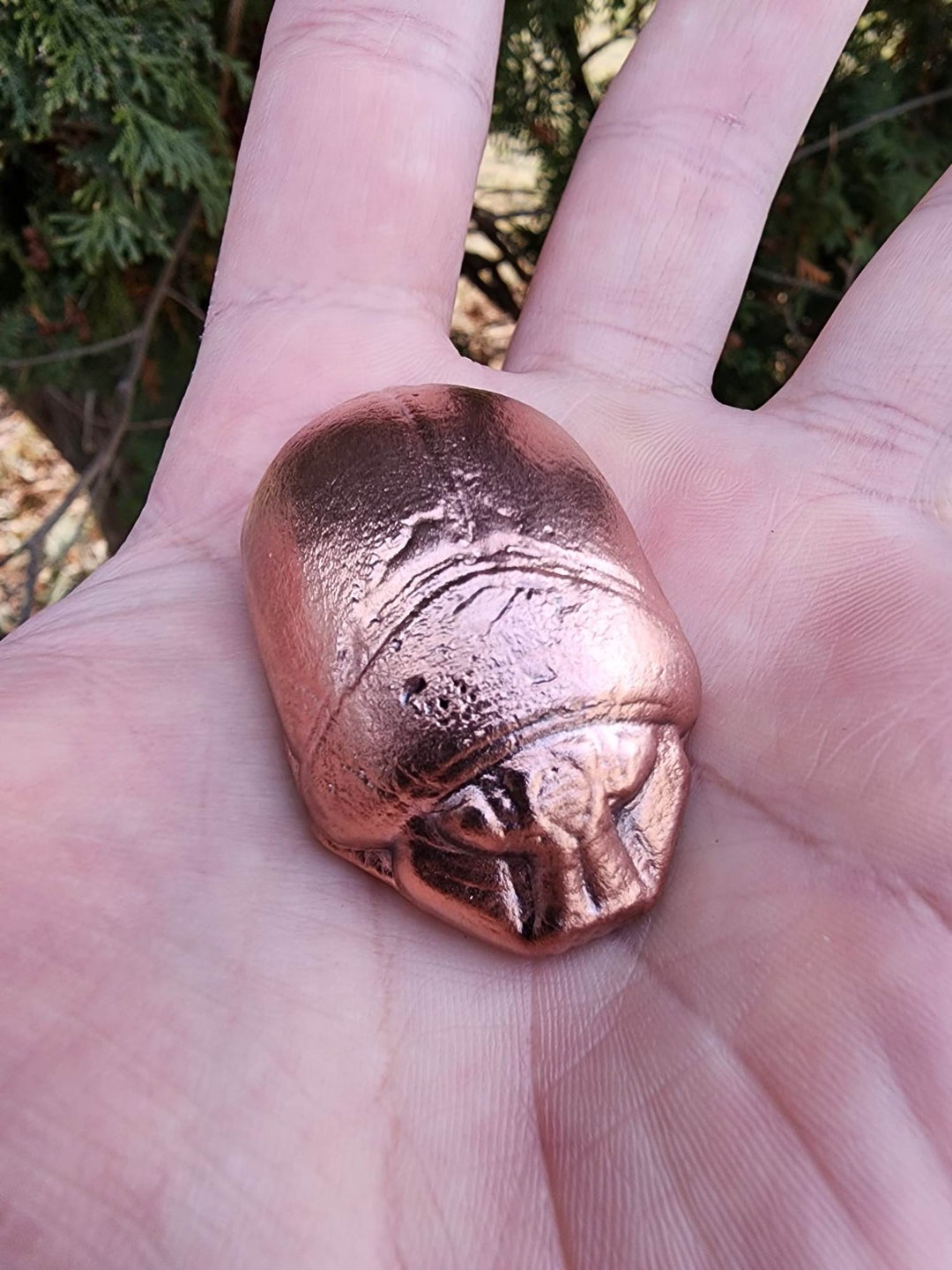 Hand Poured Copper Scarab - Etsy