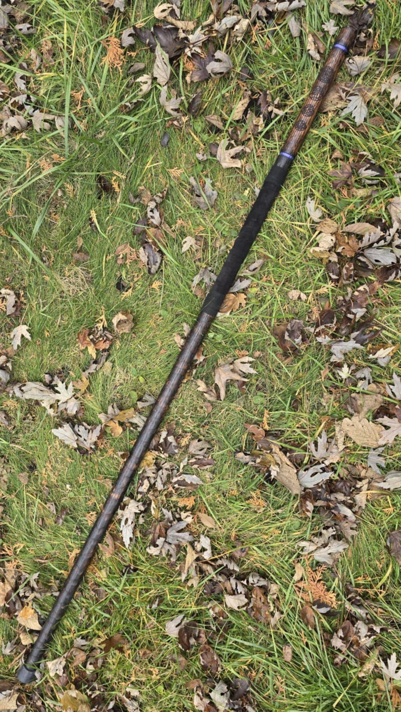 Magic Circle Wizard Staff Handmade Solid Oak Sturdy Quarterstaff - Etsy