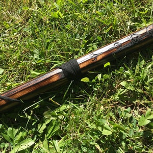 Orange Wizard Staff Magma Magic Renaissance Faire Mage Cosplay Fantasy ...