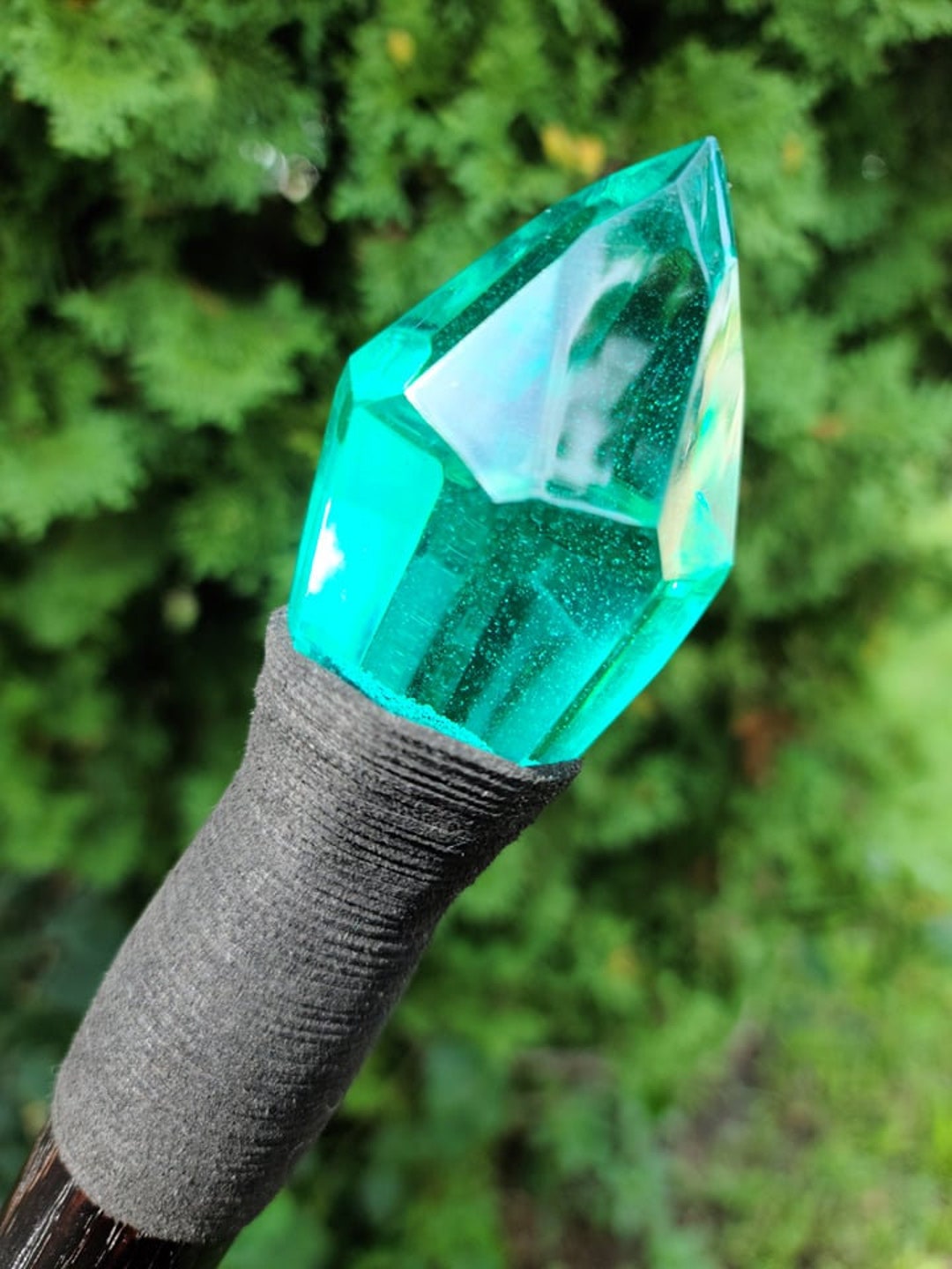 Teal Magic Staff of Conjuration Hand Made in USA Renaissance Faire ...