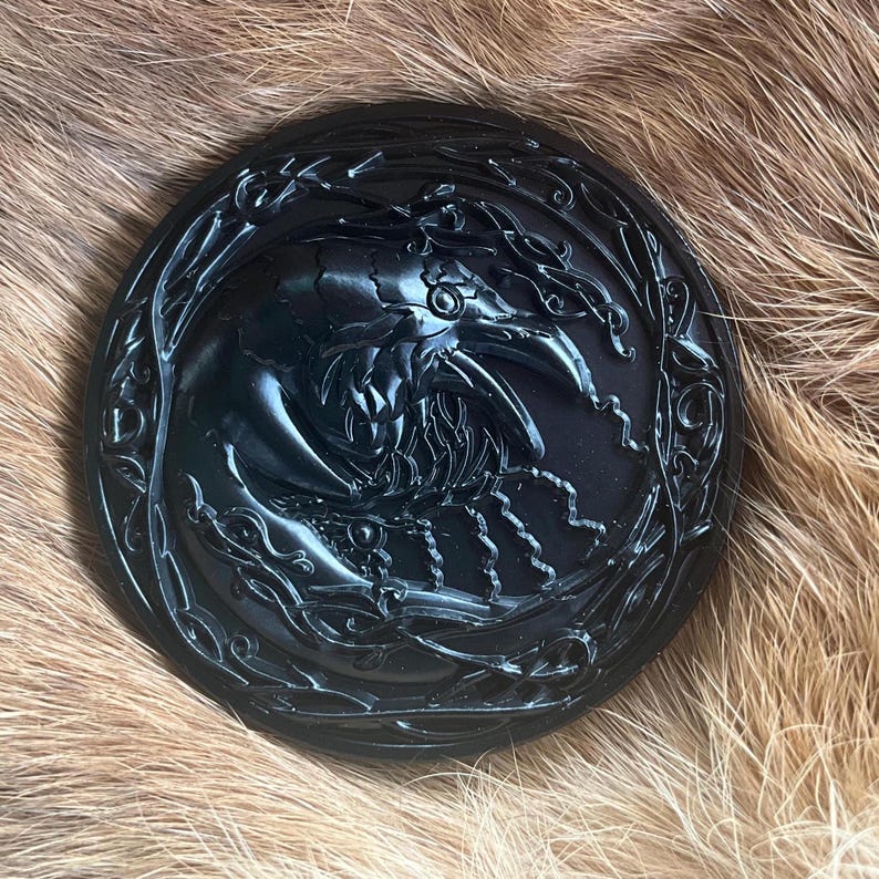 Odin Raven Coin Huginn and Muninn Crow Challenge Coin Norse Mythology ...