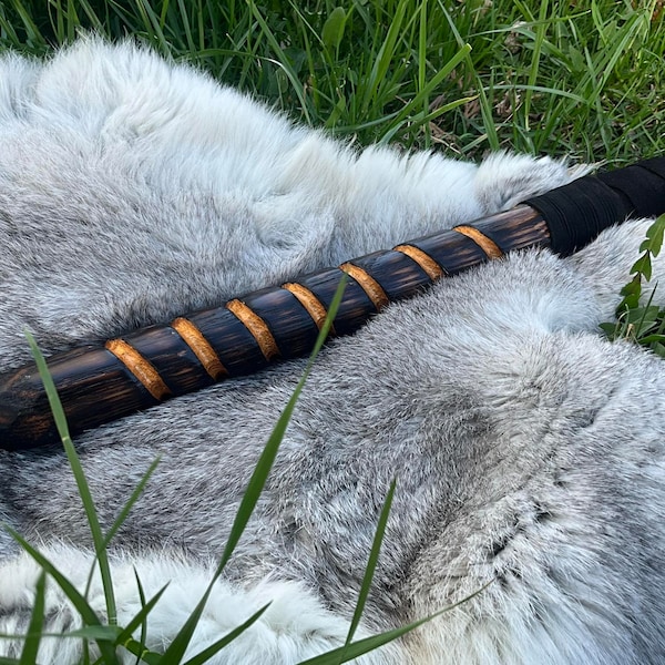 Leather Walking Stick Wrap - Etsy