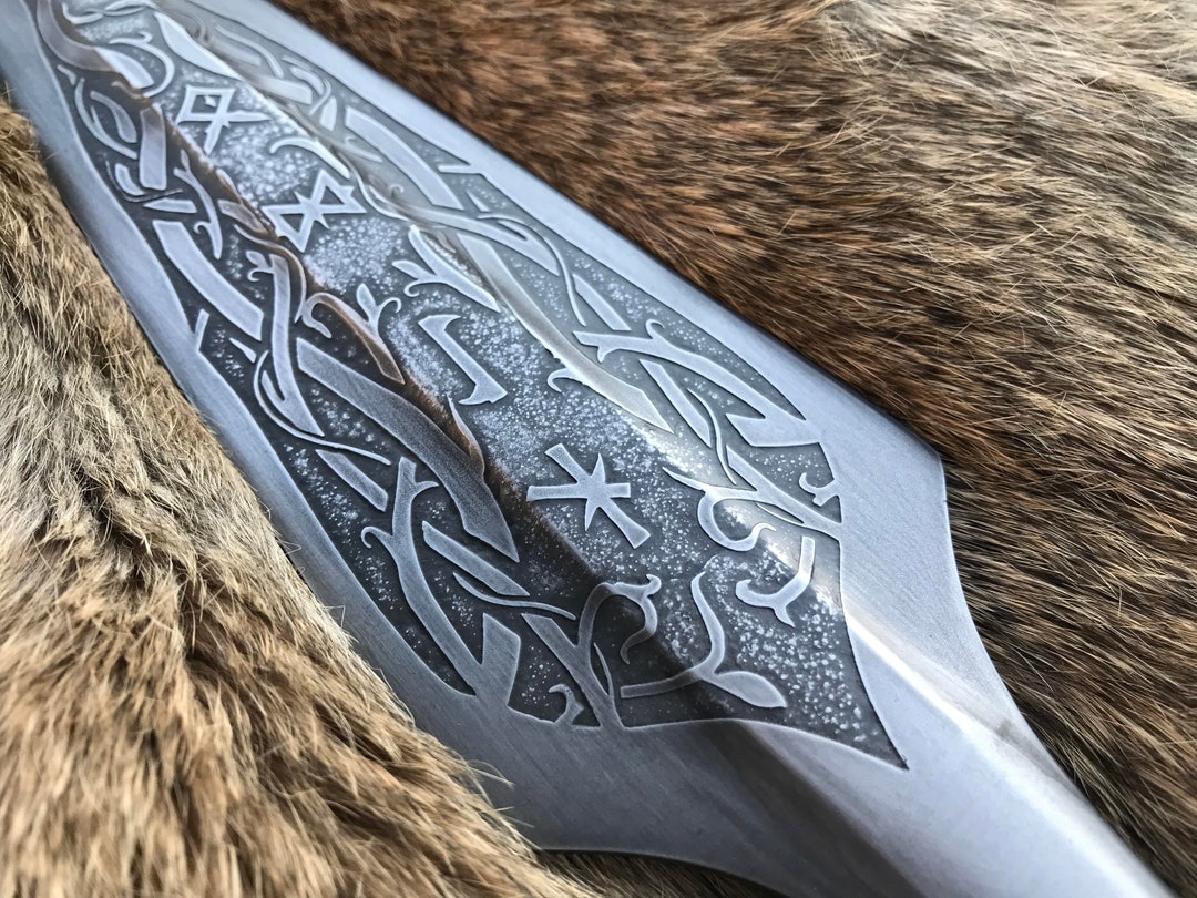 Viking Odin Spear Gungnir Norse Runes Hand Engraved Made in USA Viking ...