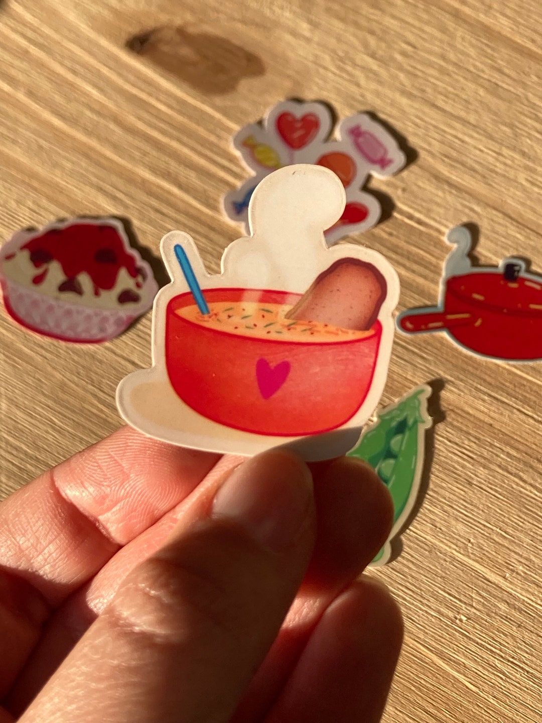 Glossy Vinyl Stickers comforting Soup - Etsy