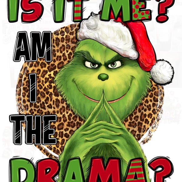 Grinch is It Me Sublimation Transfer - Etsy