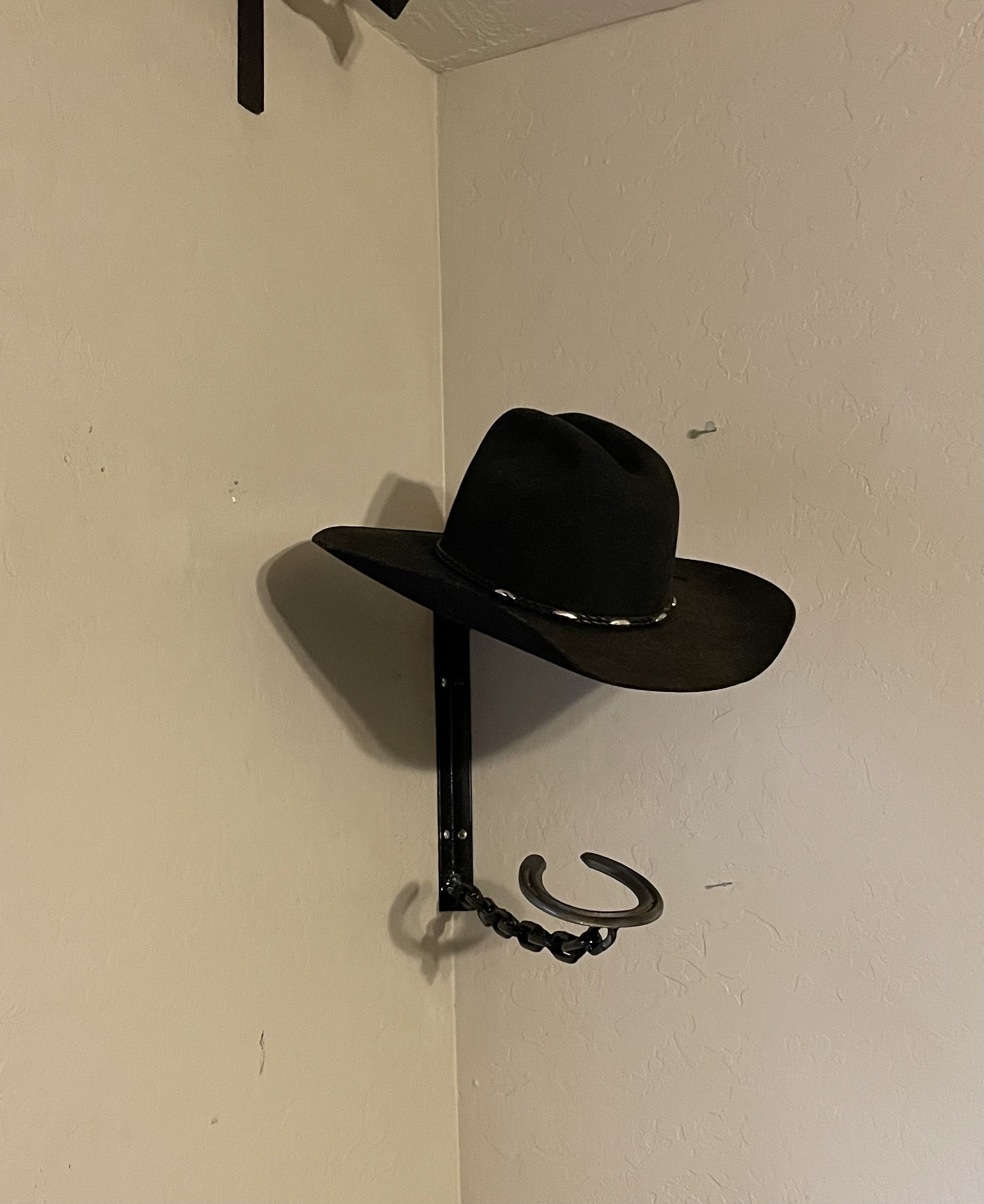 Horseshoe Corner Hat Rack - Etsy
