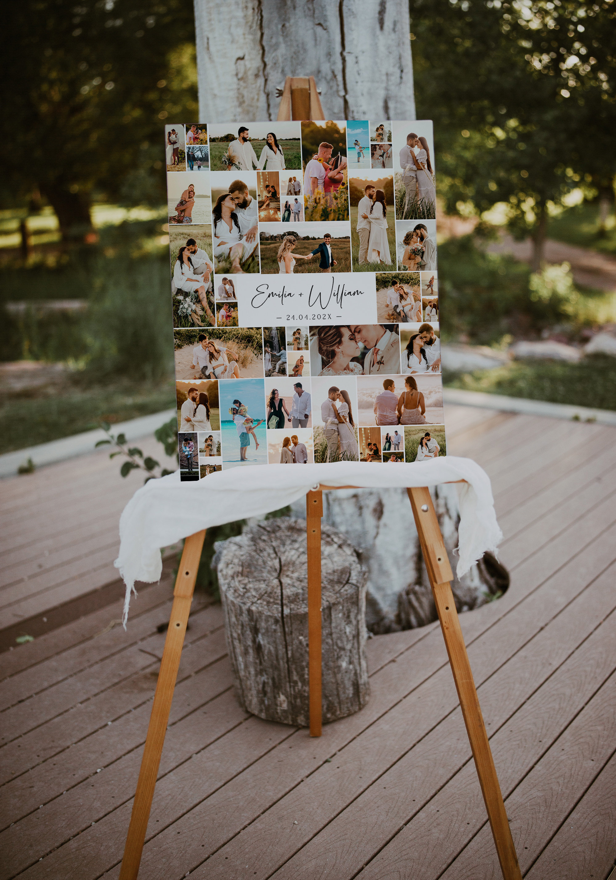 Love Couple Picture Collage, Wedding Anniversary Collage Template, Our ...