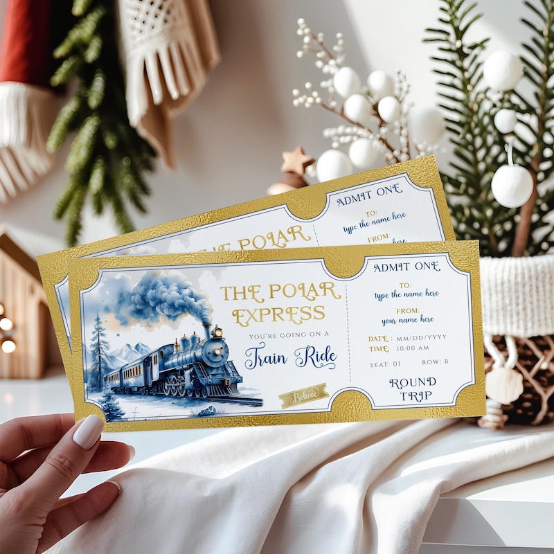 Polar Express Golden Ticket - Etsy
