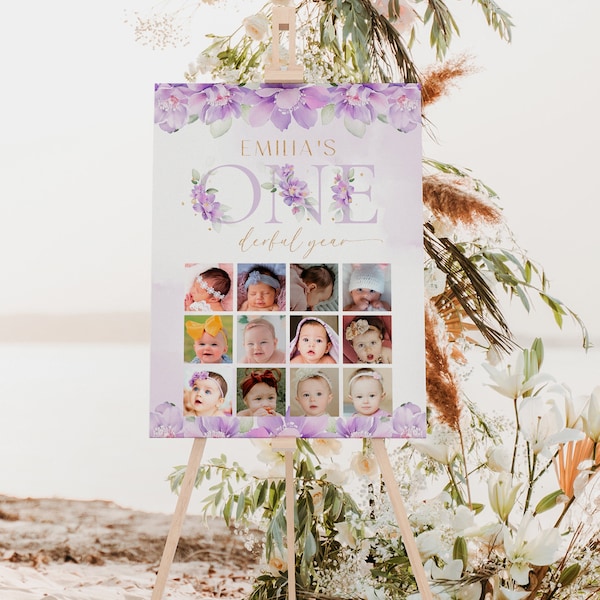 First Birthday Poster - Etsy