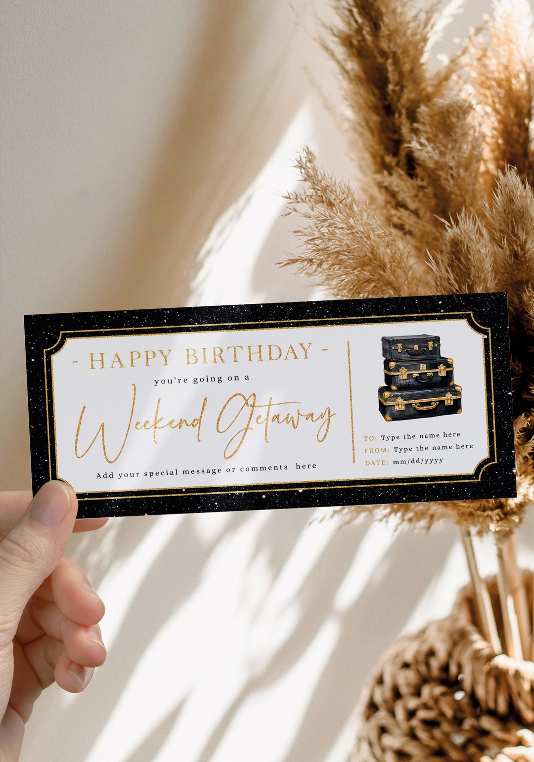 Birthday Tourist Trip Away Voucher, Weekend Getaway Gift Ticket ...
