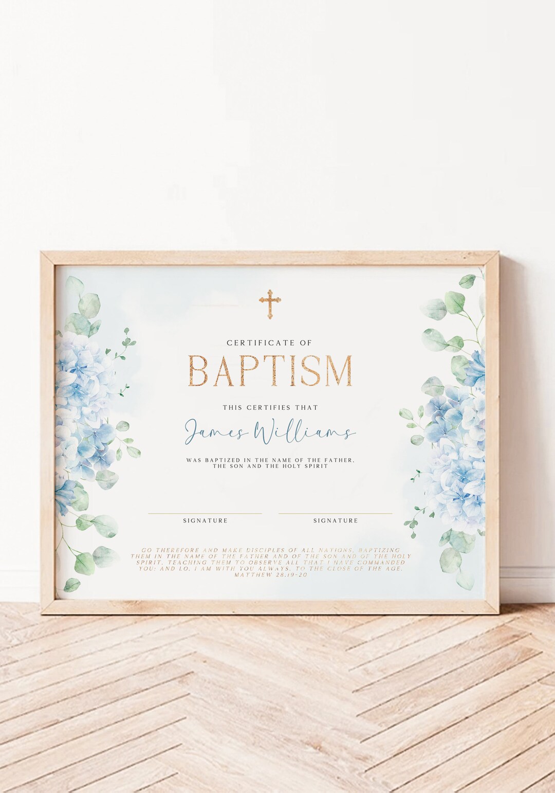 Dedication Certificate Baptism Boy Template, Church Certificate With ...