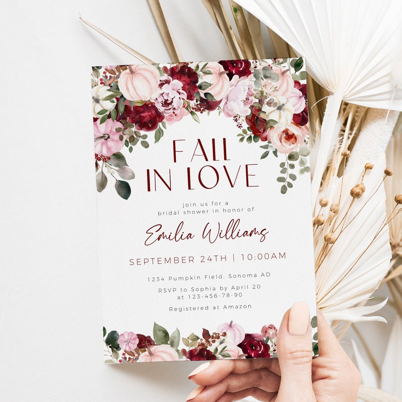Fall in Love Invitation - Etsy
