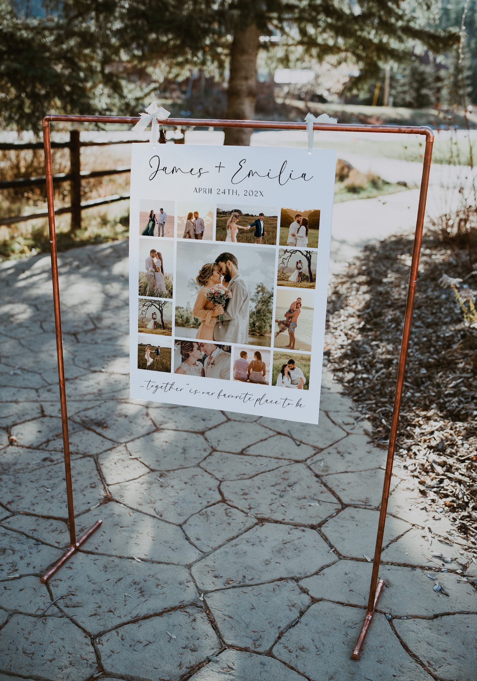 Wedding Anniversary Collage Template, Personalized Love Couple Photo ...