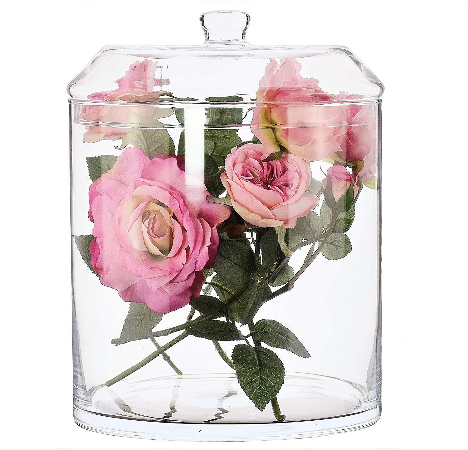 Glass Extra Large Heavy Hand Crafted Ginger Jar With Lid Storage ...