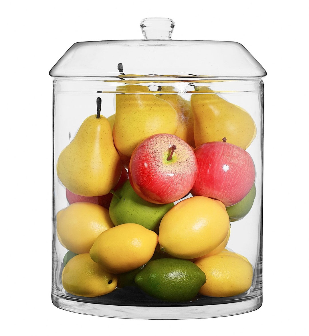 Glass Extra Large Heavy Hand Crafted Ginger Jar With Lid Storage ...