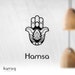 Minimal Hamsa Hand Symbol Metal Wall Hangings Sign Decor Good - Etsy