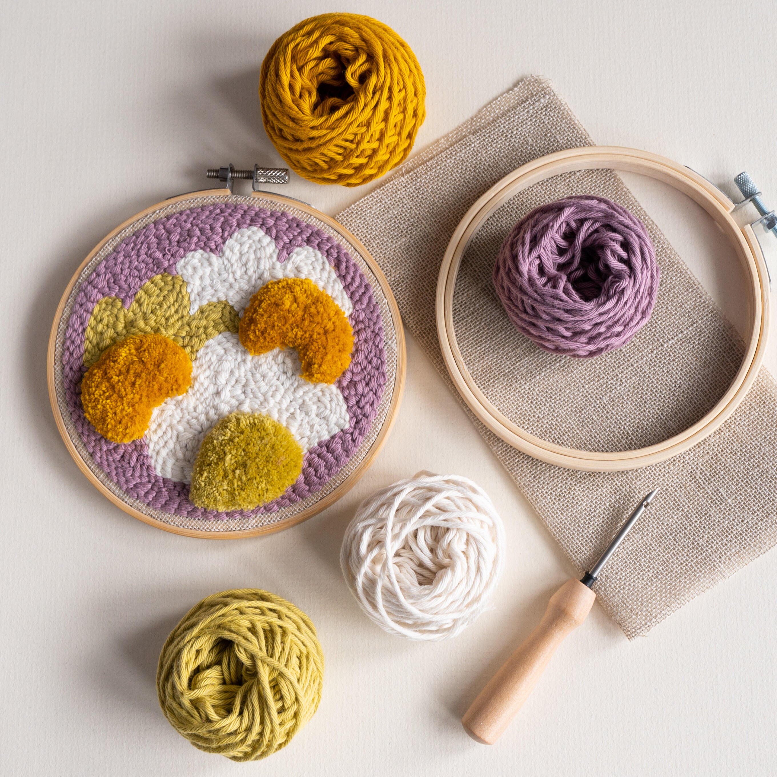 Tufting and Punch Needle Kit With Free Video Tutorial - Etsy