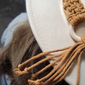 Macrame Hat Band Hat Accessories Macrame Hat Wrap Boho Hat - Etsy