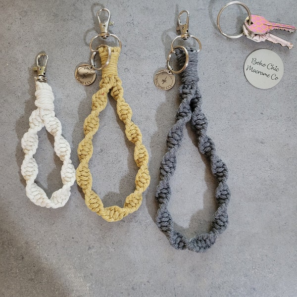 Macrame Key Chain - Etsy