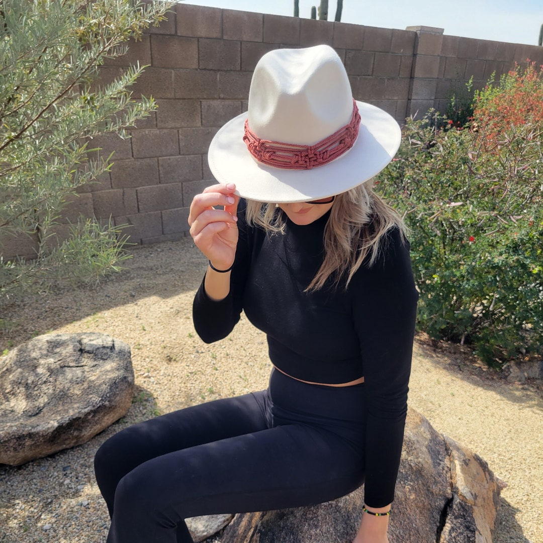 Macrame Hat Band, Hat Accessories, Macrame Hat Wrap, Boho Hat Band ...