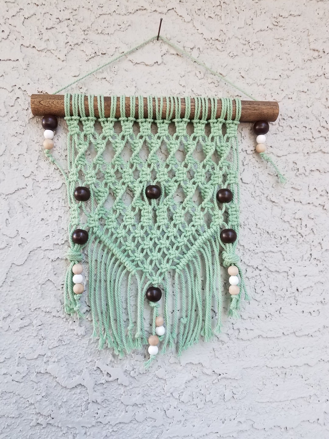 Small Macrame Wall Hanging, 12 X 16 Macrame, Mini Macrame Wall Hanging ...