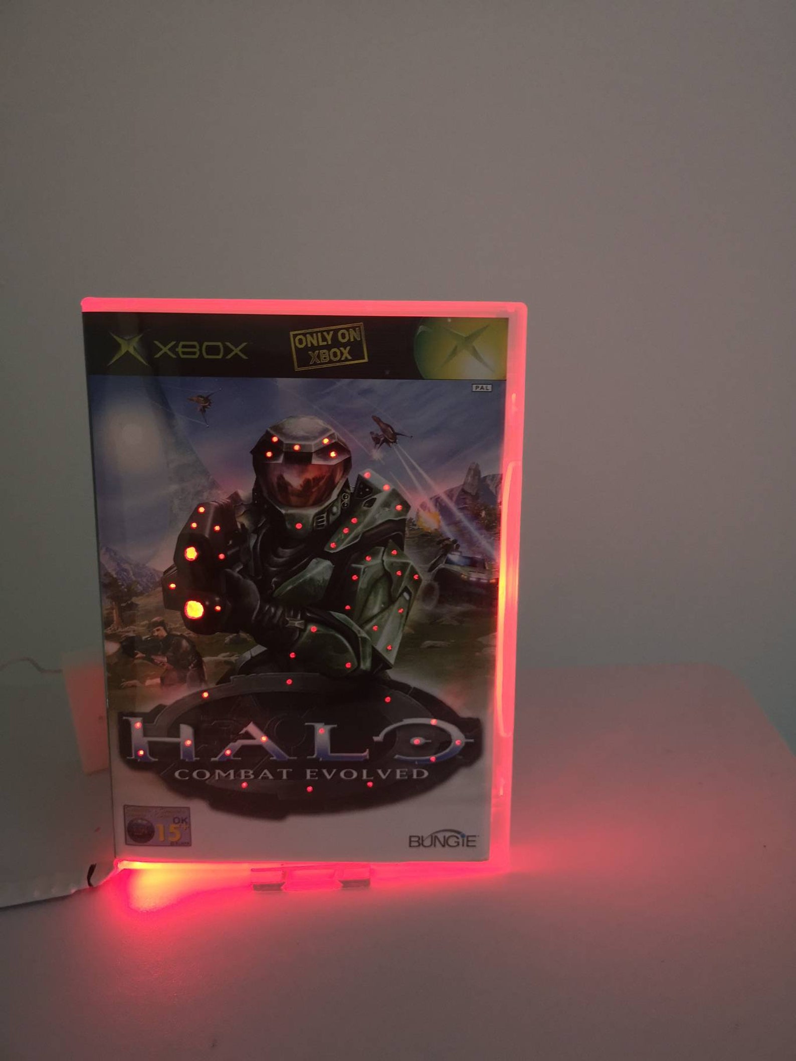 Table lamp-Desk lamp-Night light-Halo-Xbox Decor-Upcycled-Xbox | Etsy