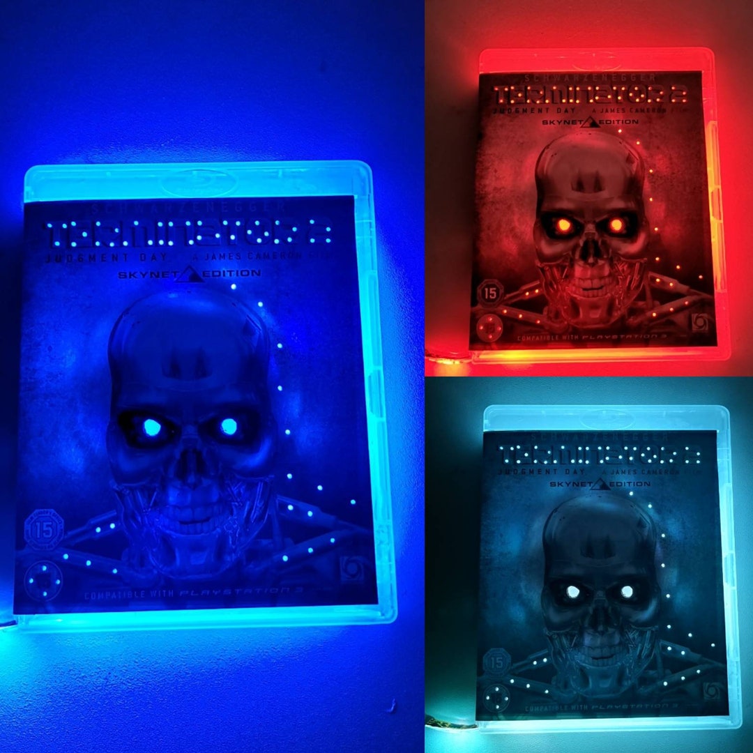 Upcycled DVD Case-lamp-desk Lamp-night Light-terminator 2 sci - Etsy