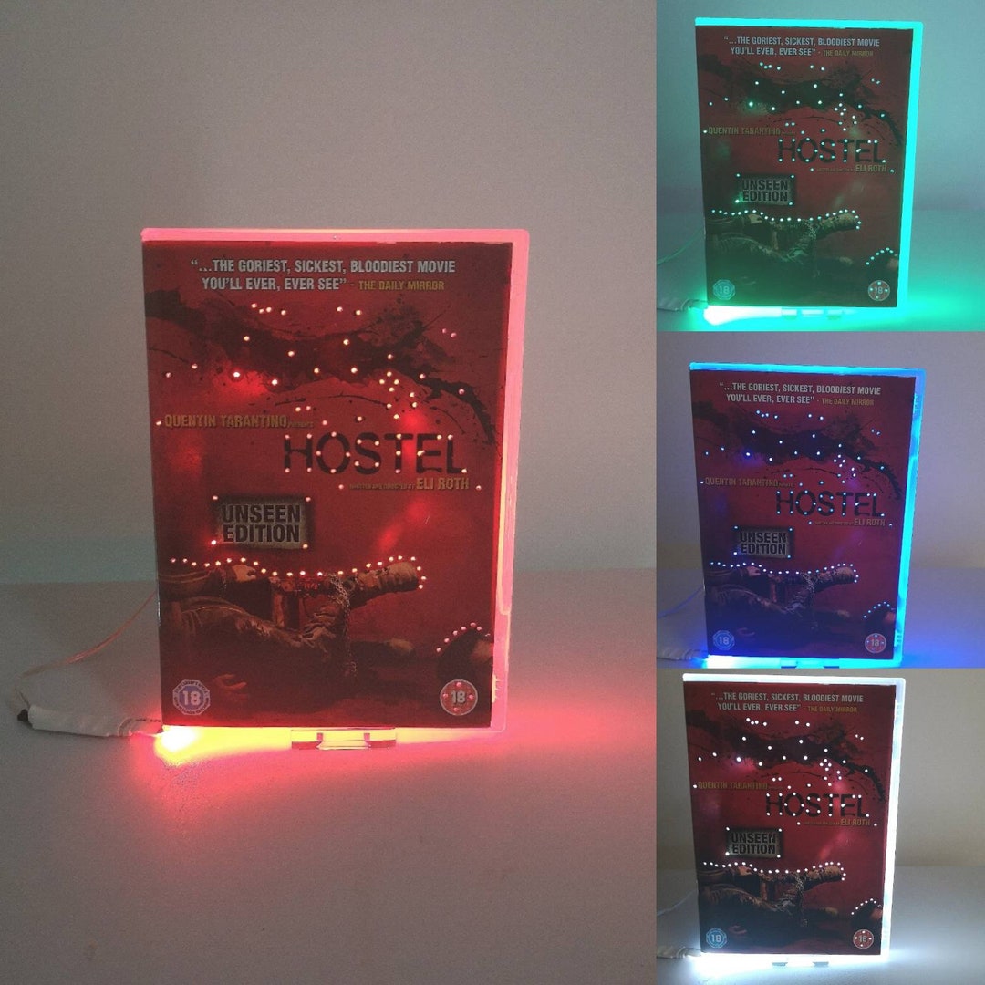 Upcycled DVD Case-lamp-desk Lamp-night Light-hostel-horror - Etsy
