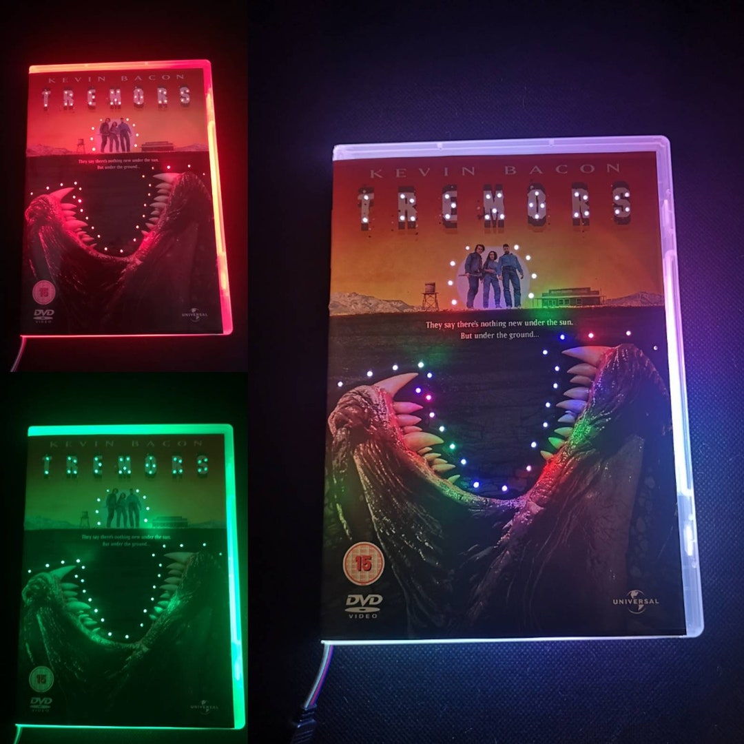 Upcycled DVD Case-lamp-desk Lamp-night Light-tremors-sci Fi-horror ...
