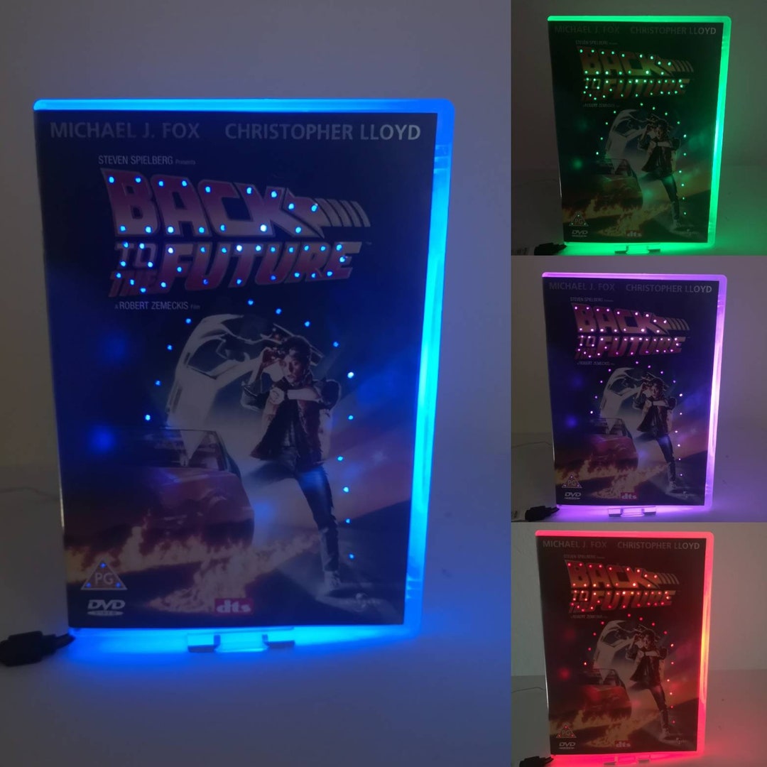 Upcycled DVD Case-lamp-desk Lamp-night Light-back to the - Etsy