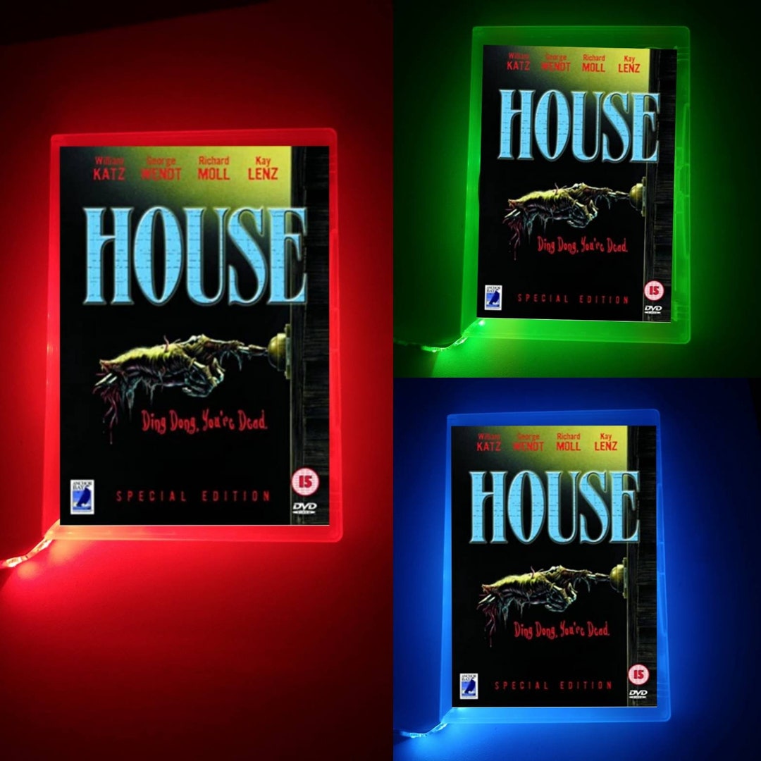 Upcycled DVD Case-lamp-desk Lamp-night Light-house Horror - Etsy