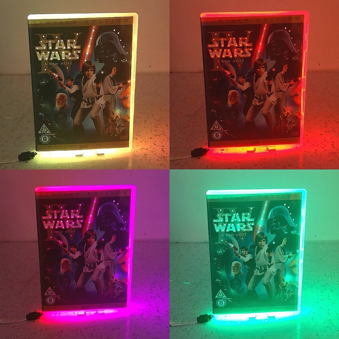 Upcycled DVD Case-lamp-desk Lamp-night Light-upcycled-star - Etsy