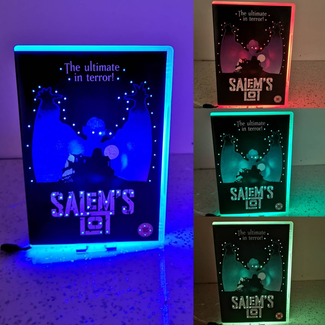 Upcycled DVD Case-lamp-desk Lamp-night Light-salems Lot-horror Decor ...
