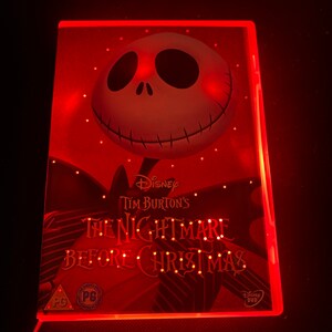 Upcycled DVD Case-multicolour Neon Dvds-nightlights-christmas - Etsy