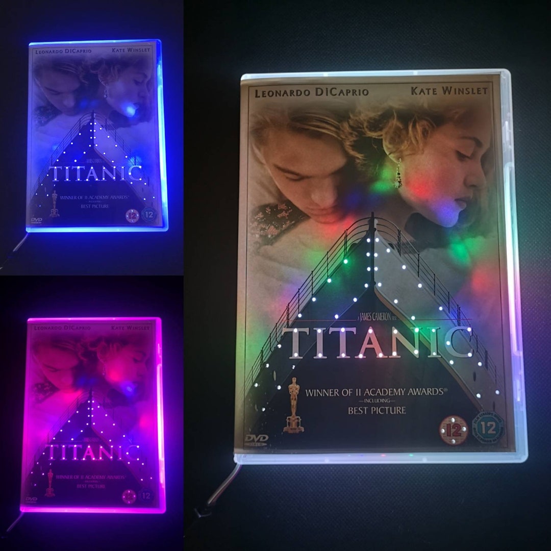 Upcycled DVD Case-tablelamp-titanic-multicolour Neon Dvd Nightlight ...