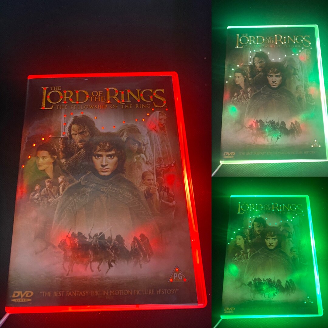 Upcycled DVD Case-lamp-desk Lamp-night Light-lord of the - Etsy