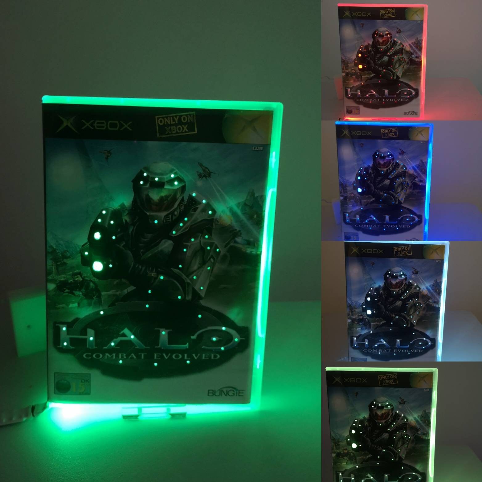 Table lamp-Desk lamp-Night light-Halo-Xbox Decor-Upcycled-Xbox | Etsy