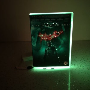 Upcycleddark Knight Multicolour Neon Nightlight - Etsy