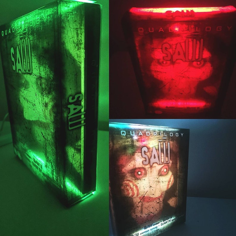 Upcycledmulticolour-saw Movie-neon Light Box-collectors - Etsy UK