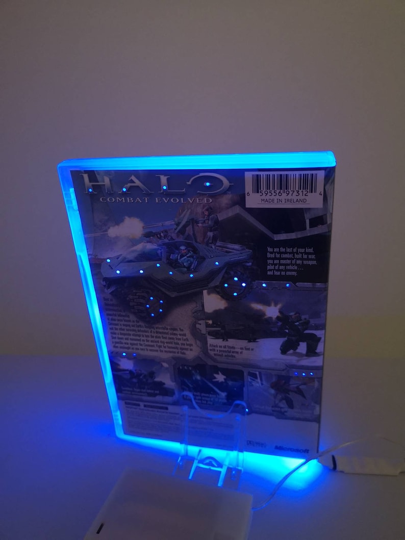 Table lamp-Desk lamp-Night light-Halo-Xbox Decor-Upcycled-Xbox | Etsy