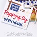 DIGITAL DOWNLOAD, 6 Tags per Sheet, Thanks for Popping by My Open House ...