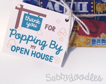 DIGITAL DOWNLOAD 6 Tags per Sheet Thanks for Popping by My | Etsy