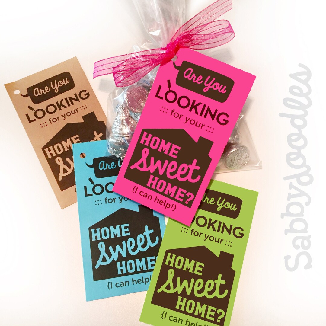 DIGITAL DOWNLOAD, 6 Tags per Sheet, Looking for Your Home Sweet Home ...