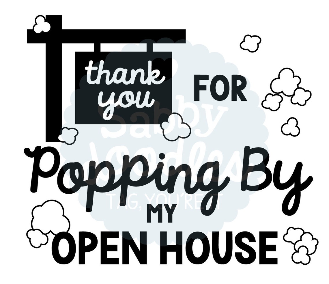 EDITABLE DIGITAL DOWNLOAD, 6 Tags/sheet, Thanks for Popping by My Open ...